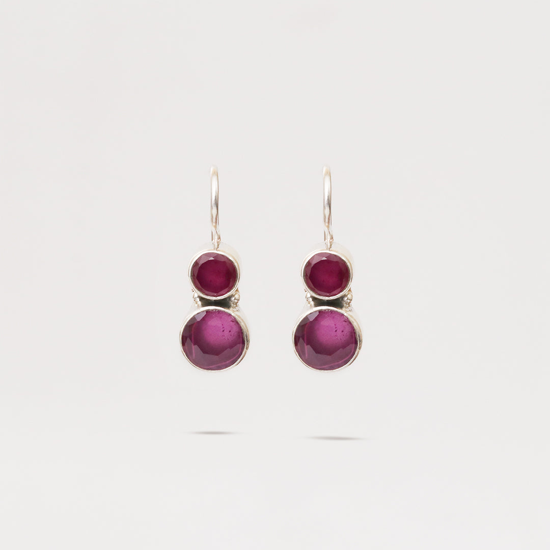 Cute Ruby Earrings by Pratha - Jewellery Studio